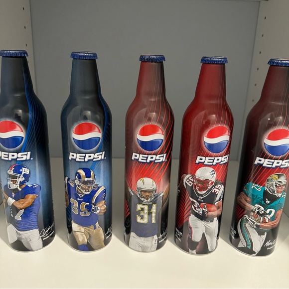 Pepsi | Other | Nfl Pepsi Aluminum Bottle Green Label Art Full | Poshmark
